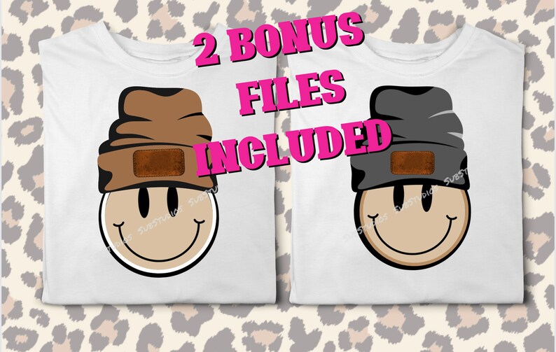 3 Preppy PNG Camo Camouflage Smiley Face With Orange Hat - Etsy