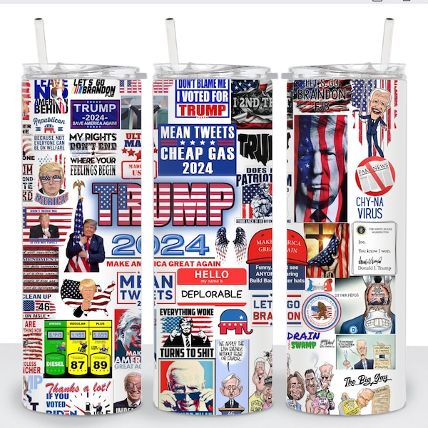Trump Tumbler Sublimation Wrap - Etsy
