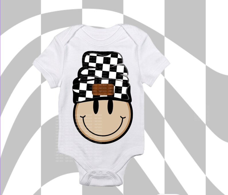 5 Preppy Smiley Face Beanie PNG SVG for Sublimation Digital - Etsy