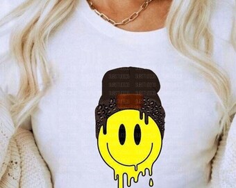 Smiley Face Dripping Png - Etsy