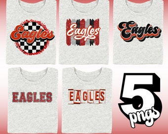 Red Maroon Preppy EAGLE Mascot PNG Star Eyes Great for Team Shirts ...