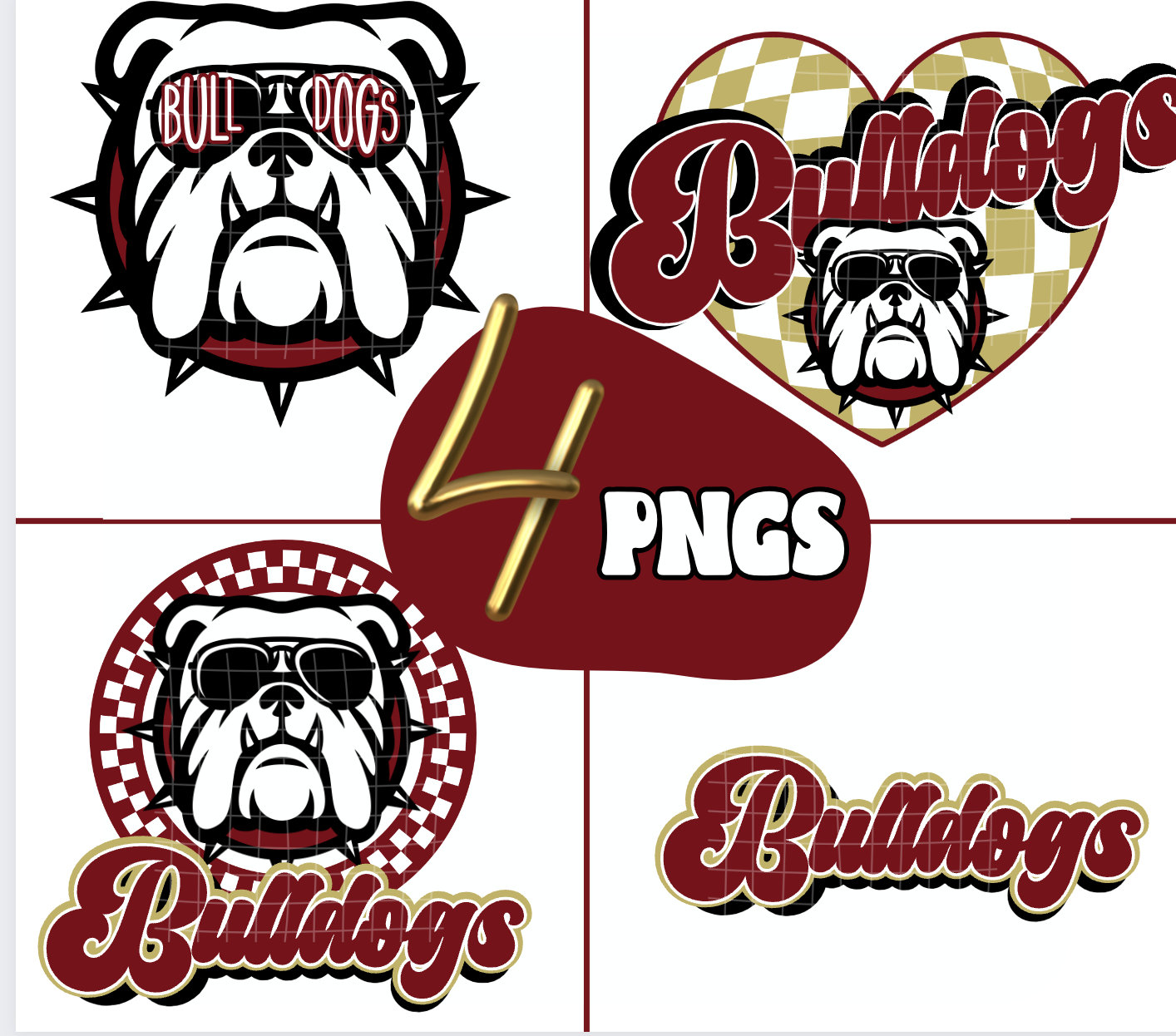 High School Mascots Bulldog