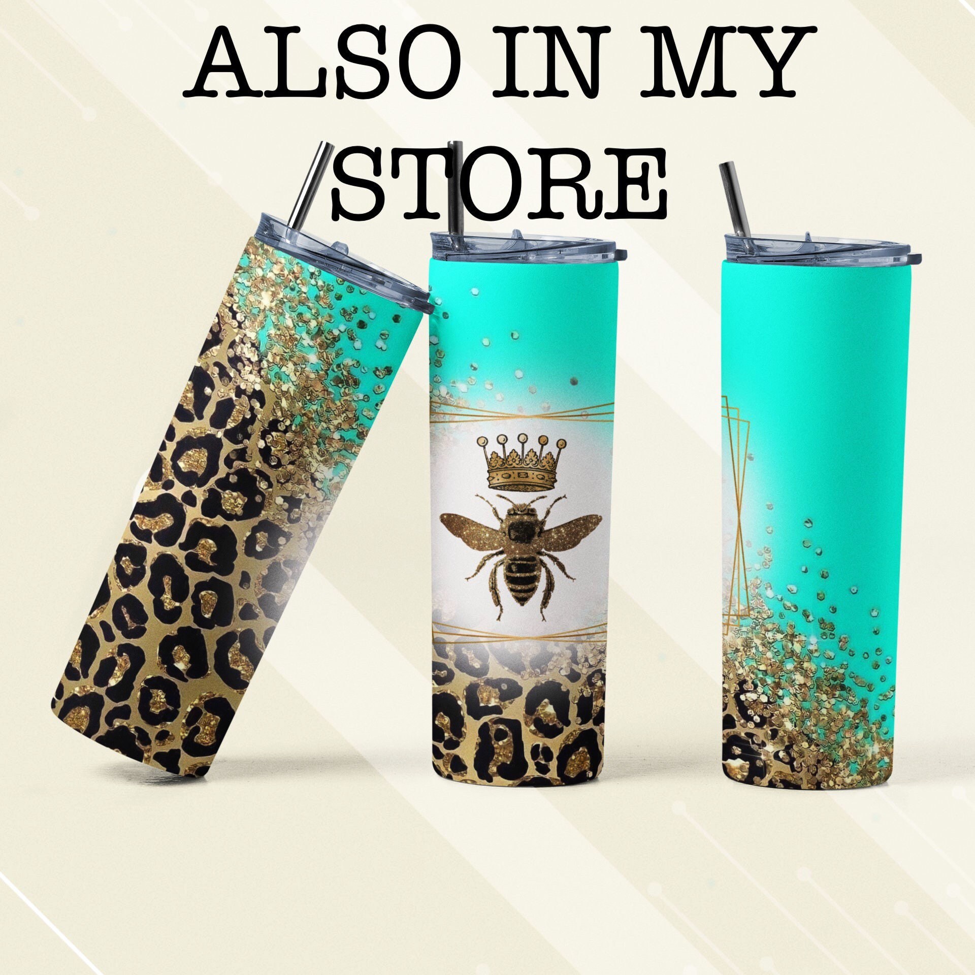 PNG Queen Bee Tumbler Wrap Sublimation Image Gold and Pink - Etsy