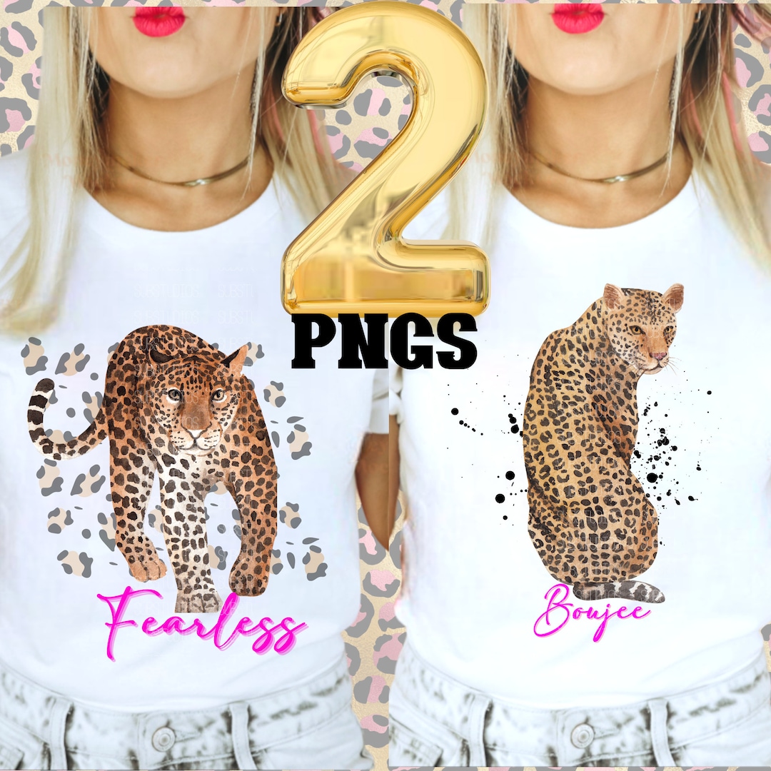 Preppy PNG Leopard With Gold Star Eyes Boujee Download Design Png for ...
