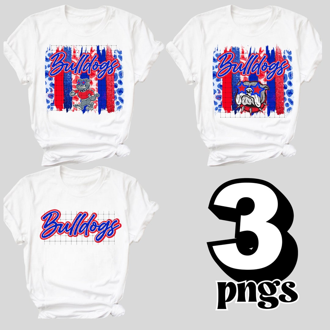 3 PNG Bulldogs Word Team Mascot Text Bull Dog Preppy Mascot Red Blue ...