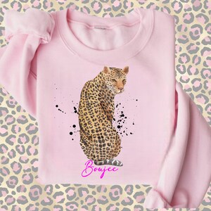 Preppy PNG Leopard With Gold Star Eyes Boujee Download Design Png for ...