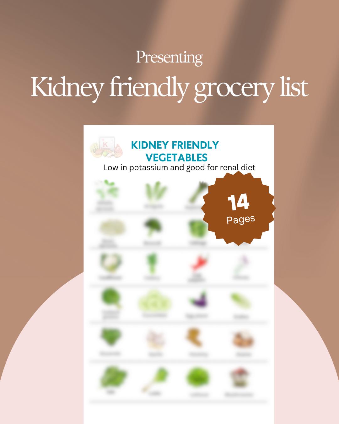 Renal Diet Printables | Kidney-friendly Meal Plans, Nutrition Guides ...