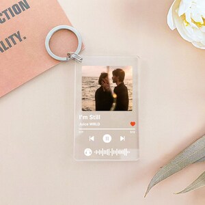 Album Cover Custom Acrylic Keychain for Music Lovers, Personalized ...