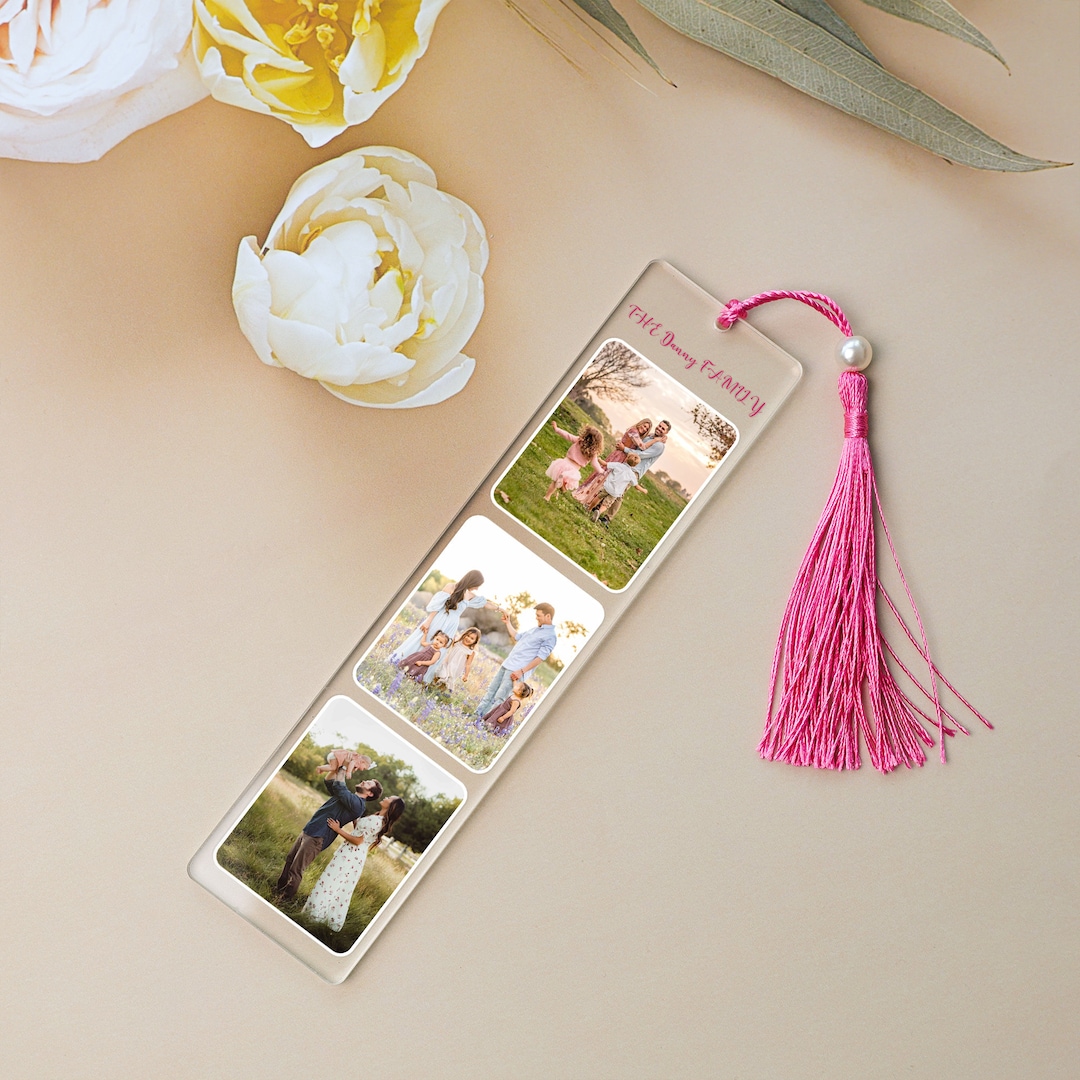 Family Photos on Bookmark, Personalized Pictures Bookmark for Women ...