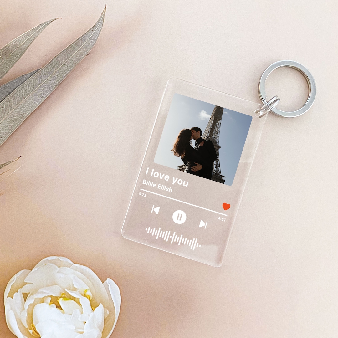 Album Cover Custom Acrylic Keychain for Music Lovers, Personalized ...