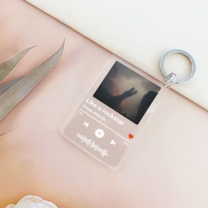 Custom Keychain for Music Lovers, Personalized Acrylic Keychain Custom ...