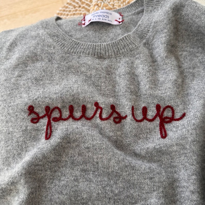 Customized Embroidered Cashmere Sweater for Women Lightweight - Etsy