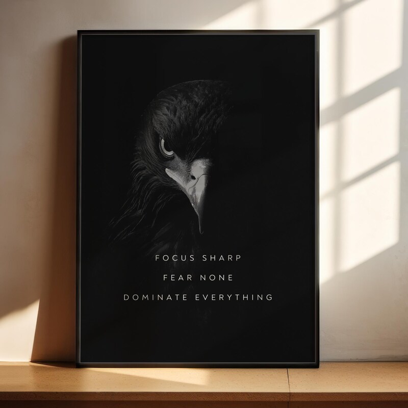 Motivational Eagle Poster - Etsy