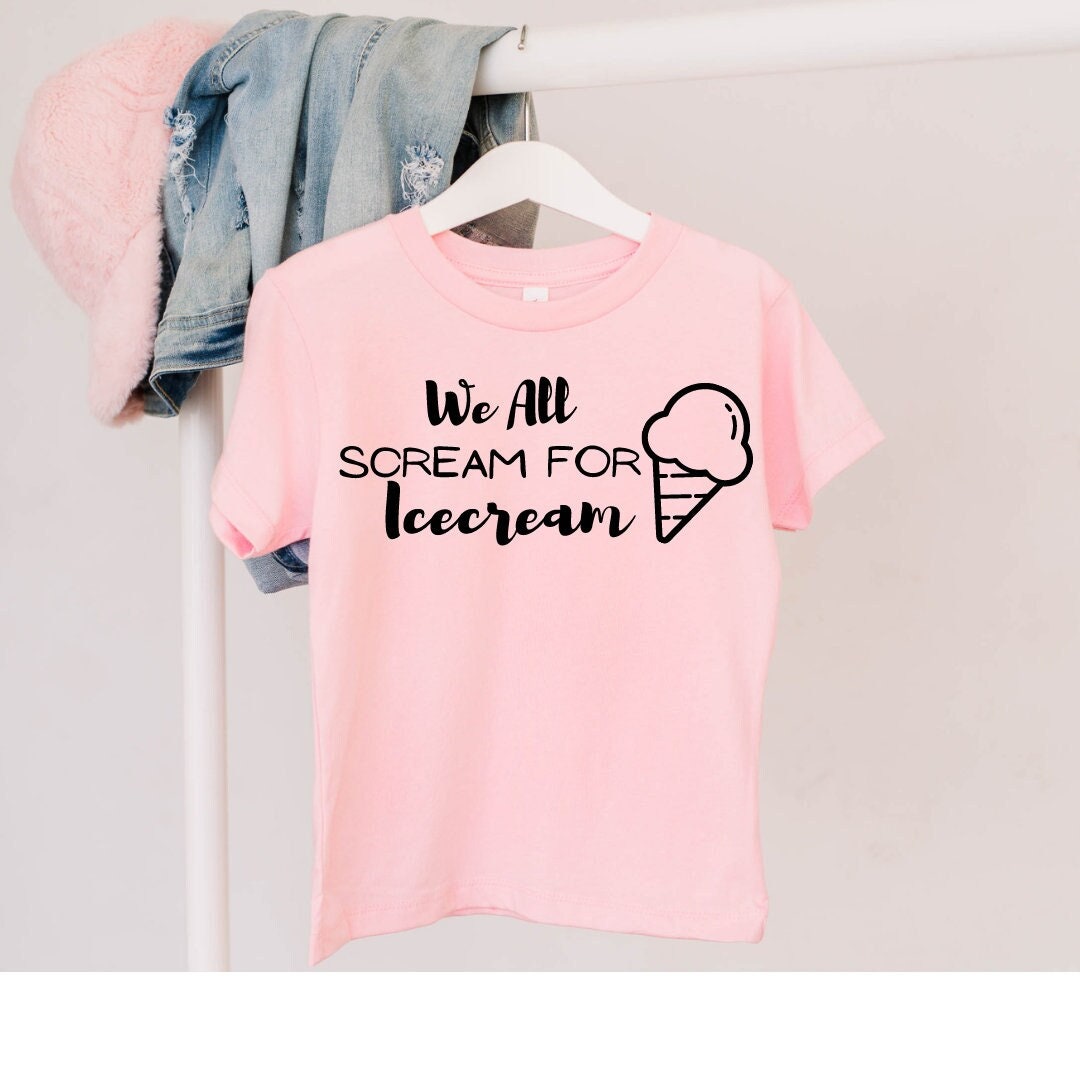 Icecream Tee, Icecream Shirt, Scream for Icecream, Shirts for Toddlers ...