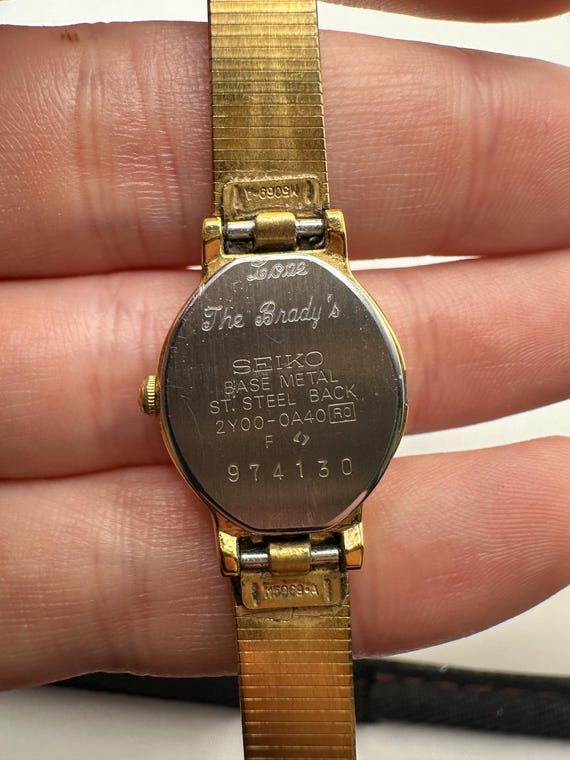 vintage Seiko gold tone ladies quartz cocktail watch … - Gem
