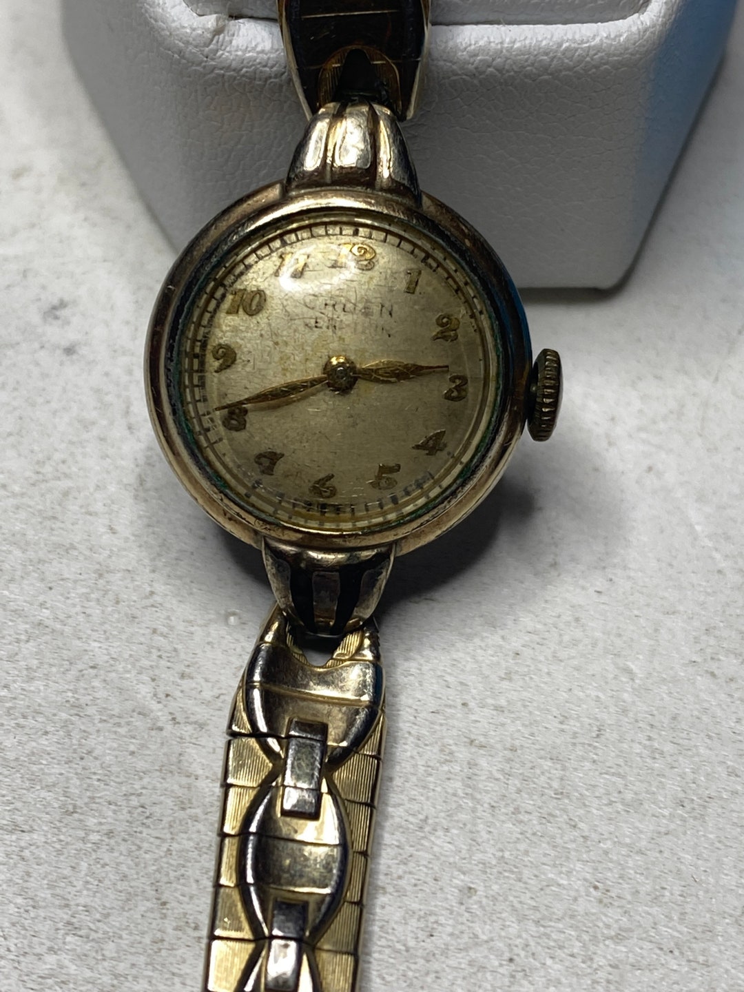 Antique Gruen Ladies Veri Thin Watch Gift Her Women Art Deco Retro Gold ...