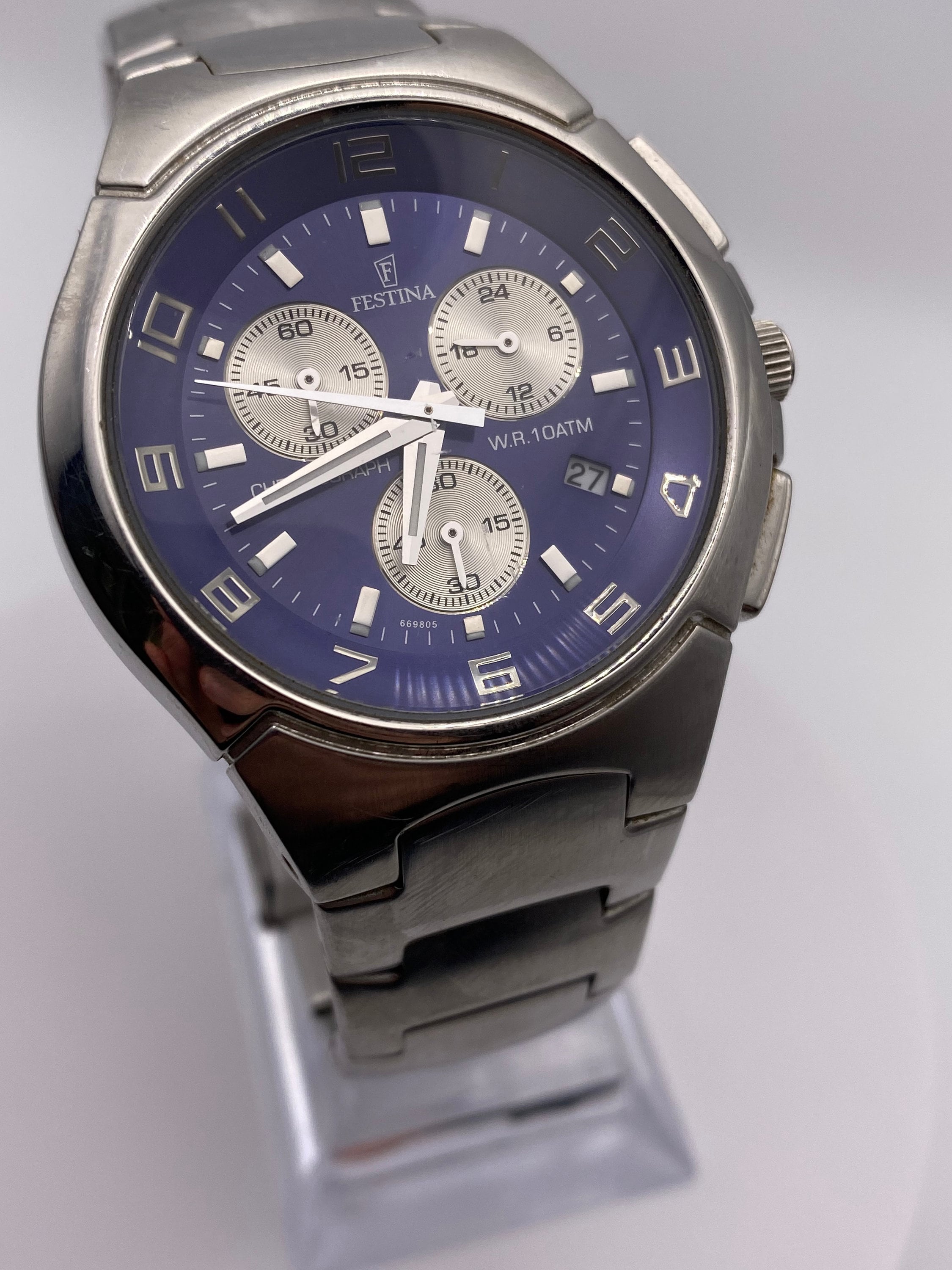Vintage Festina 6698 41mm Chronograph Diver Style Quartz Vintage Festina 6698 41mm Chronograph Diver Style Quartz