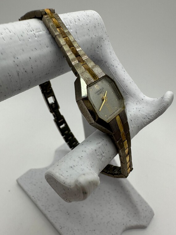 vintage caravelle by bulova P7 1987 ladies square Wat… - Gem