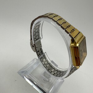 Vintage Seiko RARE 1428 Ladies Gold Tone Tank Watch Sub Second Hand Gift Her Ladies Mom Sale ...