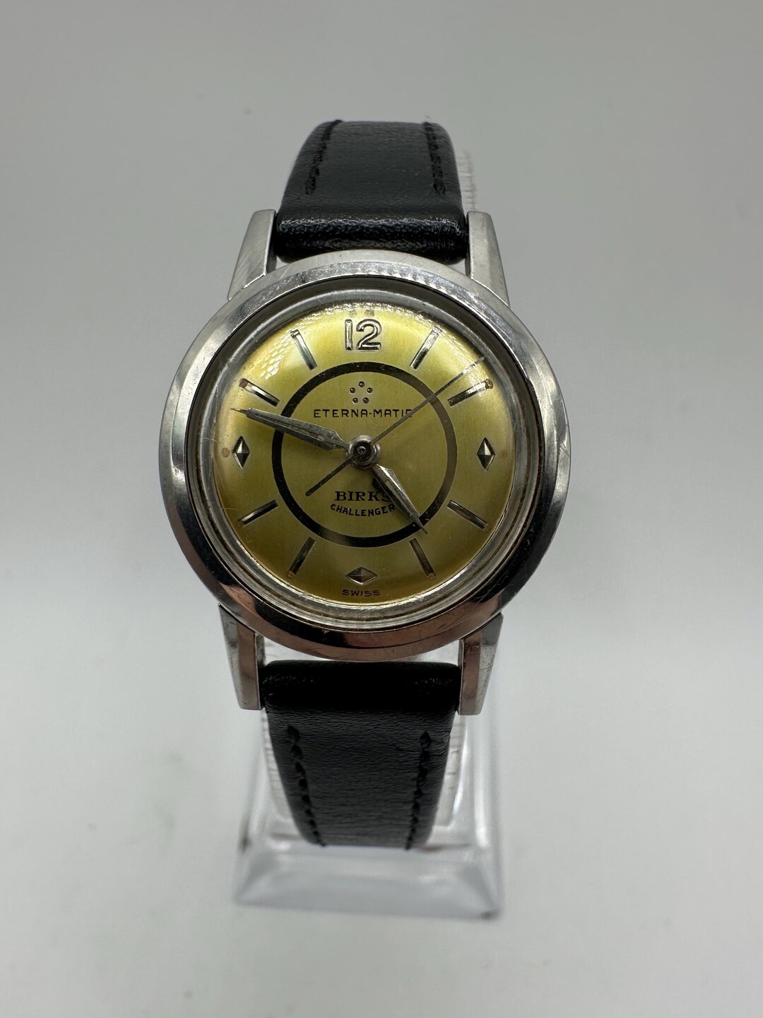 Vintage Birks Challenger Eterna Matic Ladies Automatic Silver Drsss ...
