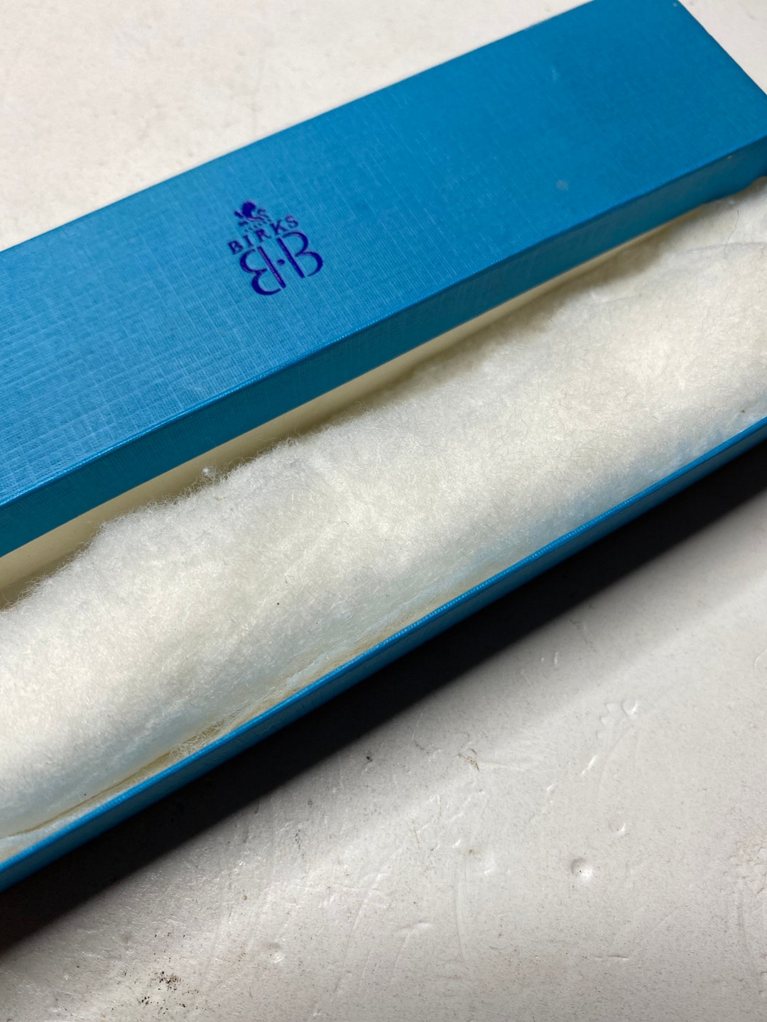 Vintage Birks Blue Cardboard Jewelry Bracelet Watch Box With Felt ...