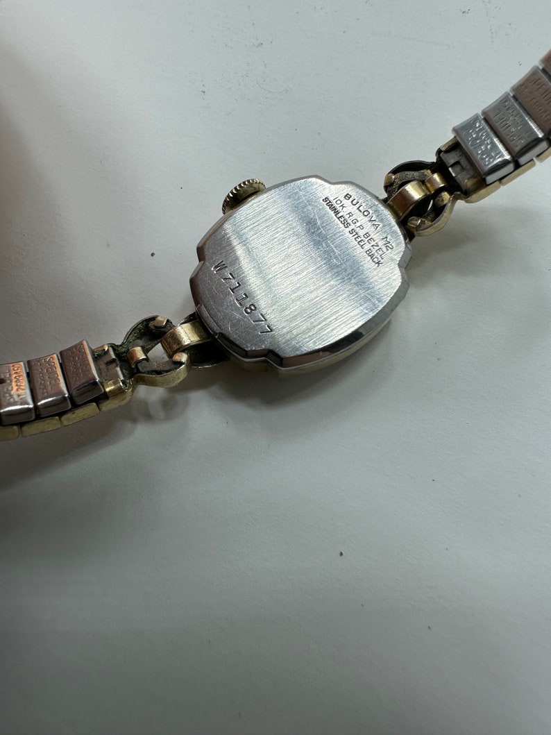 Vintage Bulova M2 1962 Ladies Mechanical Wind Gold Tone Cocktail Watch ...