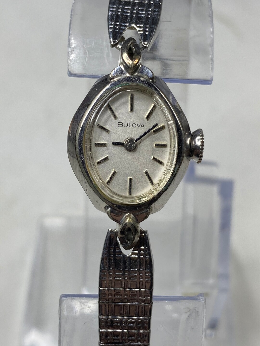 Antique Bulova Ladies Manual Wind Silver Art Deco Watch Fully Working ...
