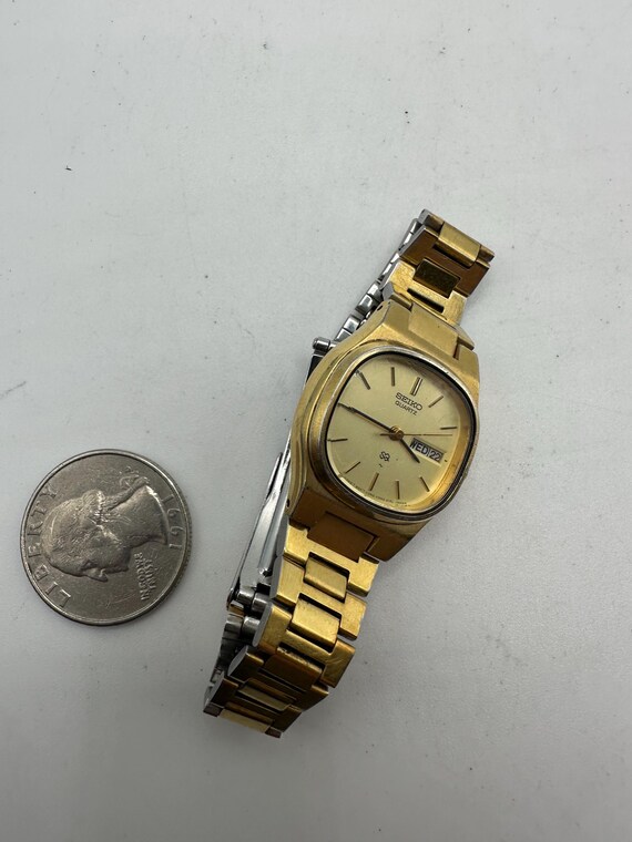 vintage Seiko 8523 ladies gold tone day date watch qu… - Gem