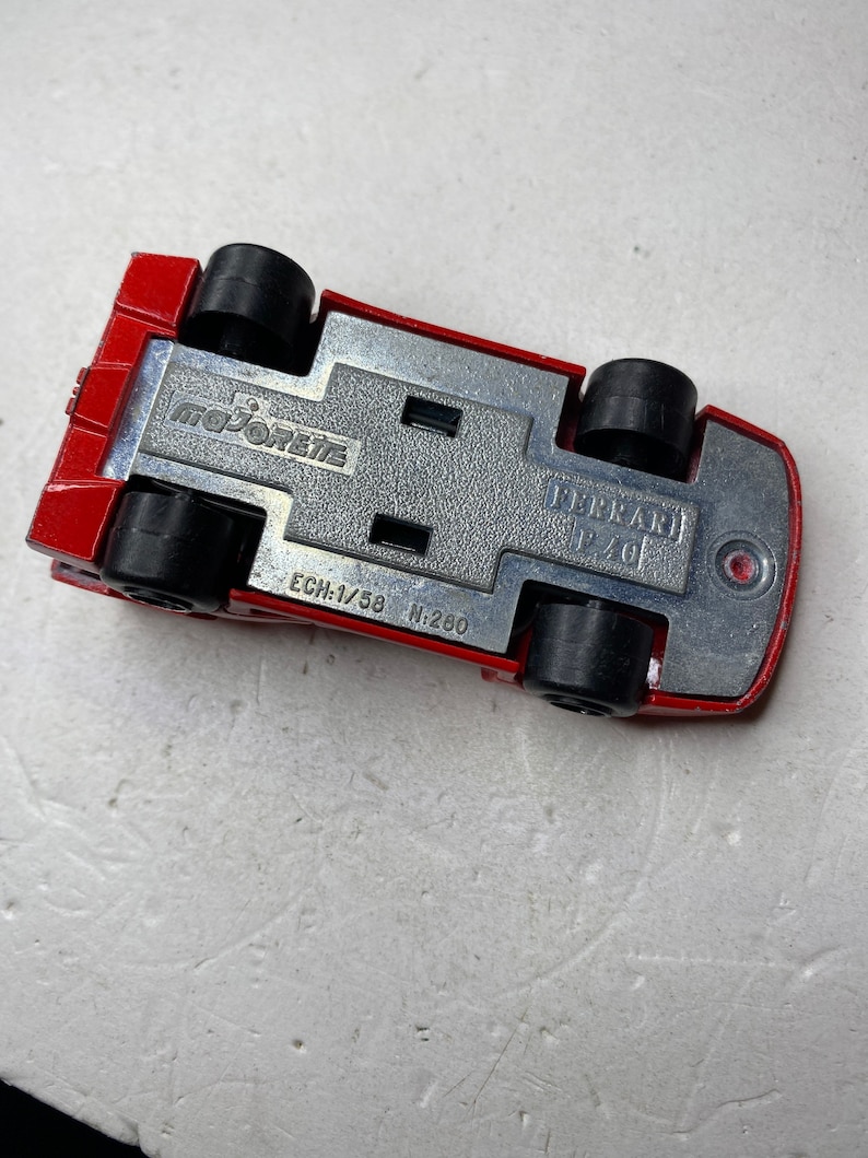 Vintage Majorette Ferrari F40 Toy Car Red 1/58 Scale No. 280 - Etsy