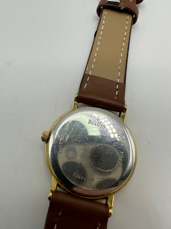 Bulova A5 2005 gold tone quartz ladies dress 27mm wat… - Gem