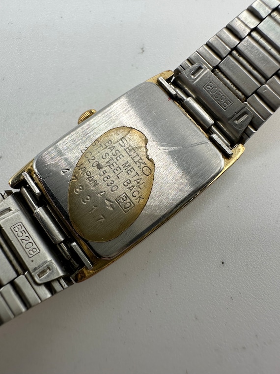 vintage Seiko 2C20 RARE gold tone tank Watch sqaure r… - Gem