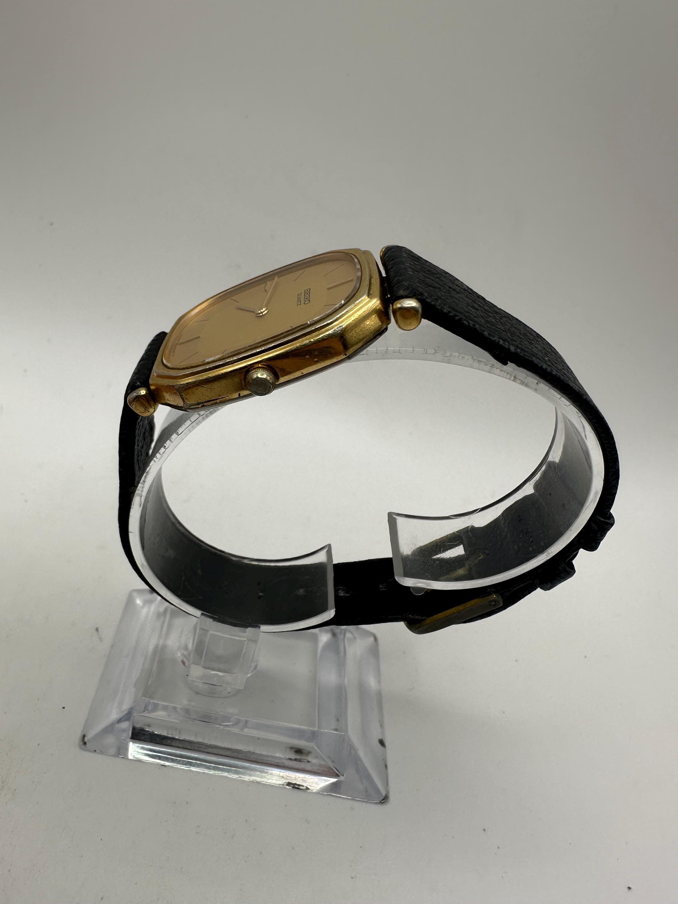Seiko RARE 7800 5349 Ladies Gold Tone Oval Tank Watch Gift Her Women ...