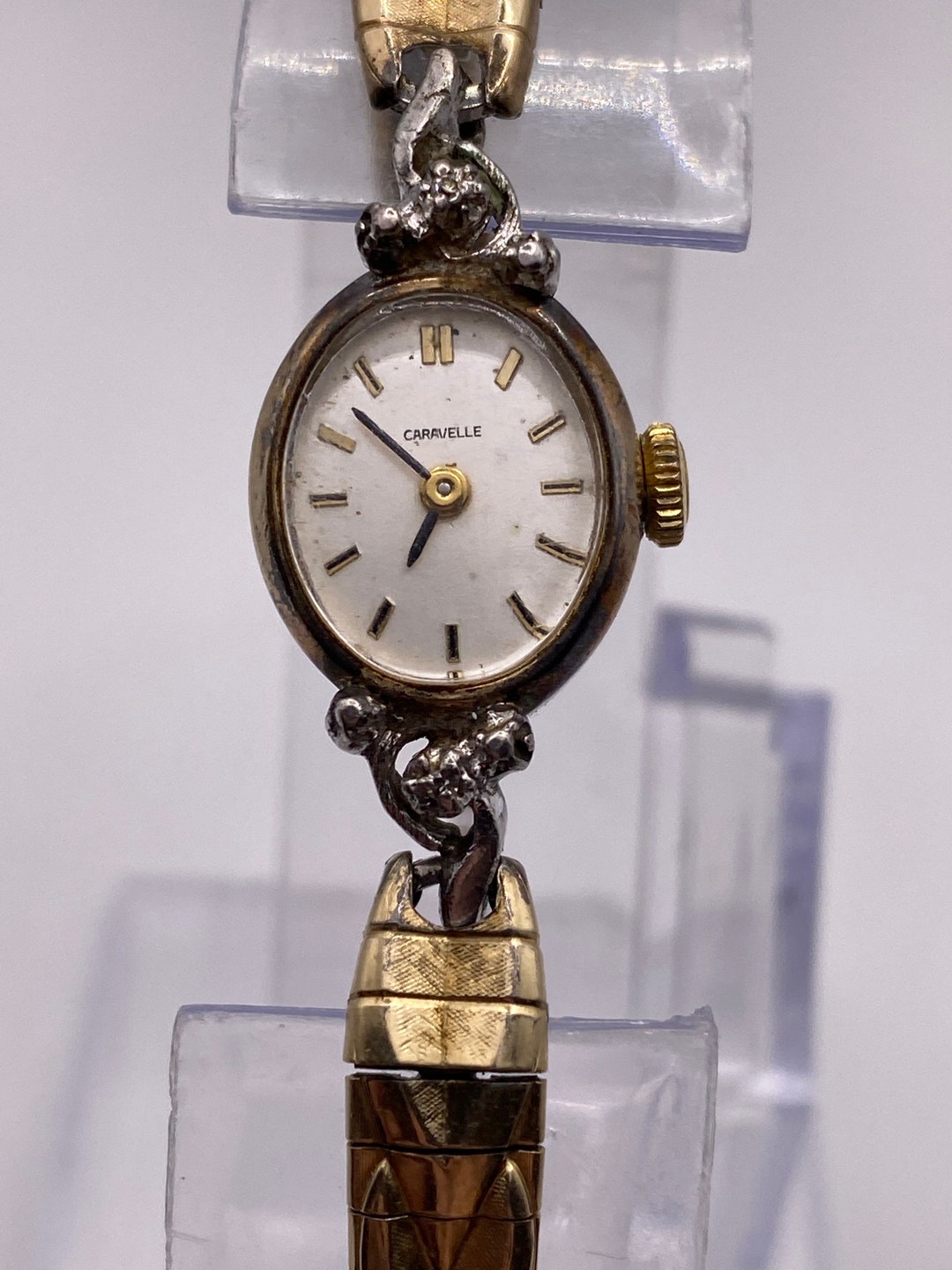 Vintage Caravelle by Bulova N2 1972 Mechanical Wind Gold Tone Ladies ...