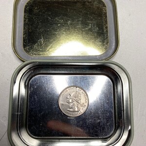 Vintage Set of Two Strepsils Pill Tins Green and White Antique Gift Him ...