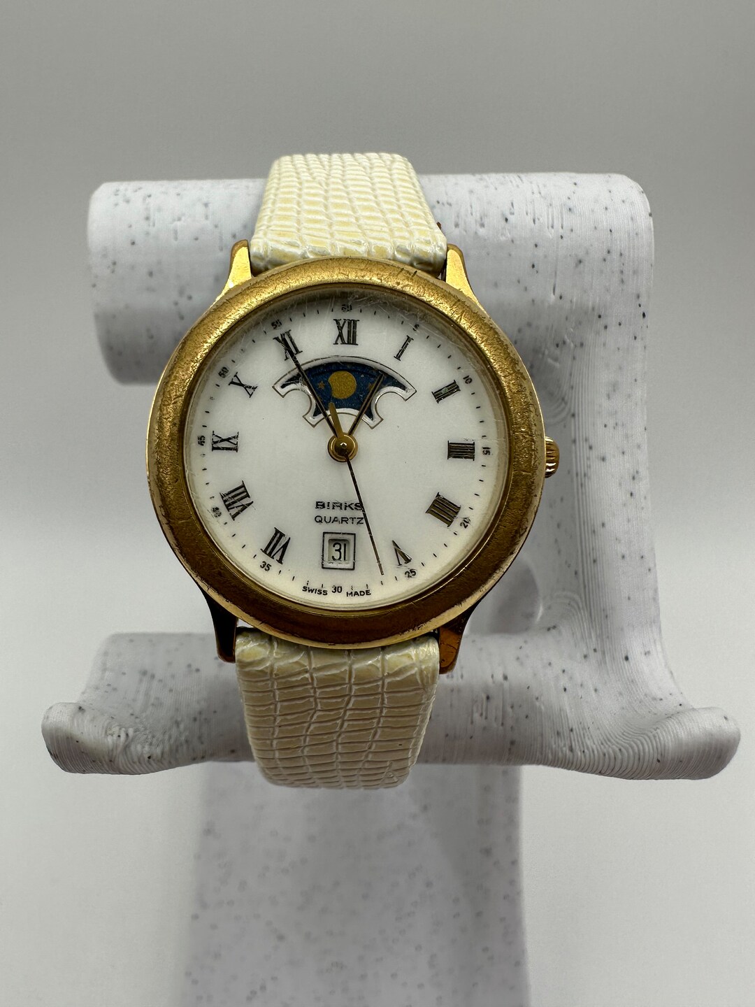 Vintage Birks Ladies Moon Phase Swiss Quartz Gold Tone Watch - Etsy