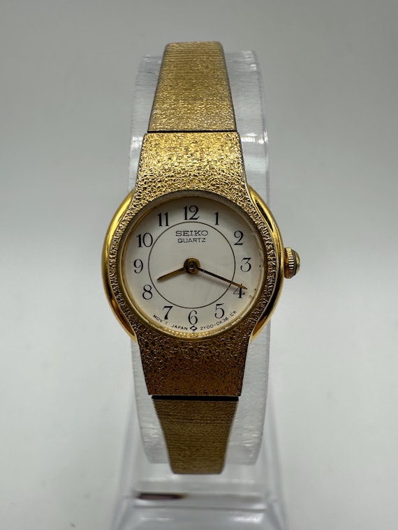 vintage Seiko gold tone ladies quartz cocktail watch … - Gem