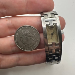 Vintage Tissot 1853 Laides Rectangle Tank Watch Swiss Made Sqaure Gift Her Women Mom Small ...