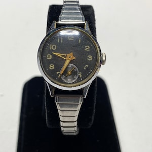 Antique Fond Acier Inoxydable Ladies Mechanical Watch Works Great ...