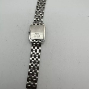 Seiko RARE Ladies Tank Watch Vintage V700 5J10 Silver Roman Numerals 24mm Gift Her Ladies Women ...