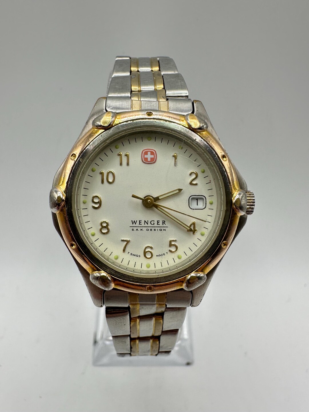 Wenger Sak Design Vintage Swiss Army Laides Watch Swiss Made Stainless ...