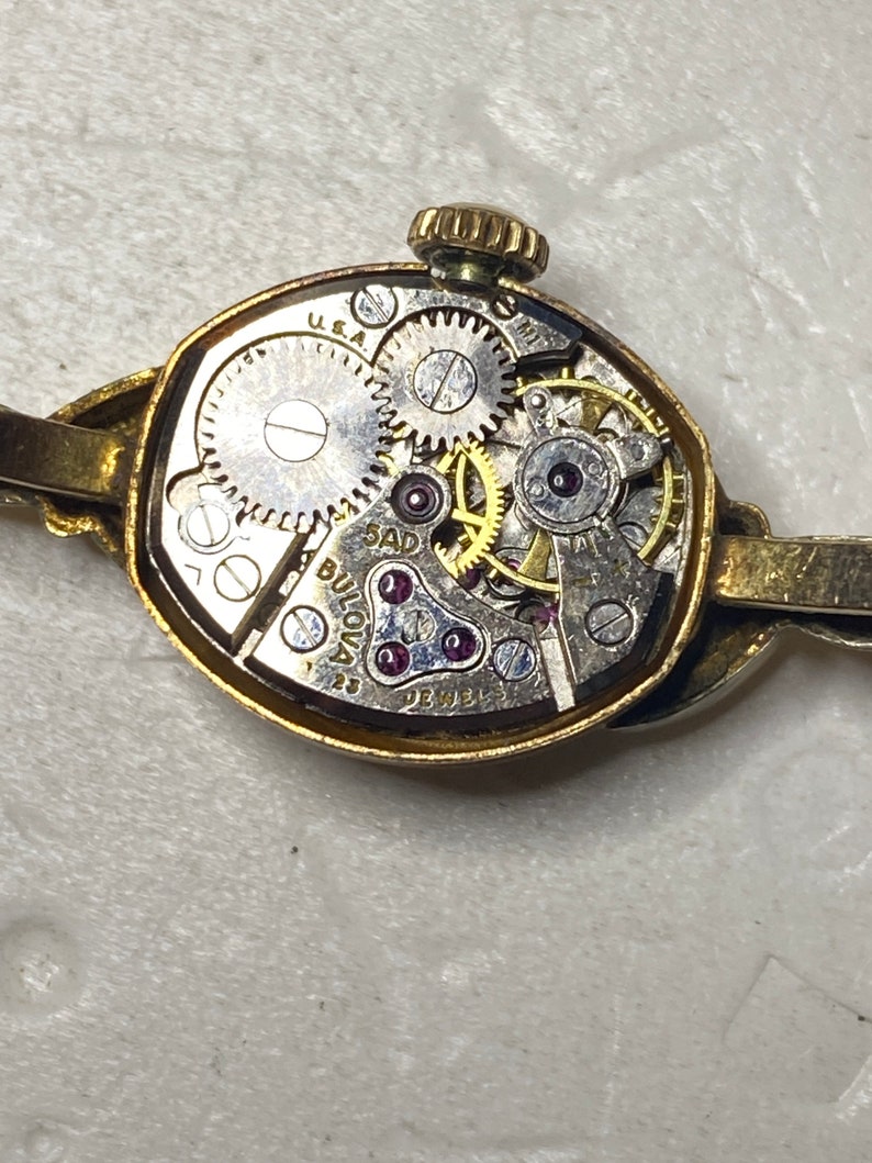 Antique Bulova Broken Project Diy Parts Watch Movement 5AD - Etsy