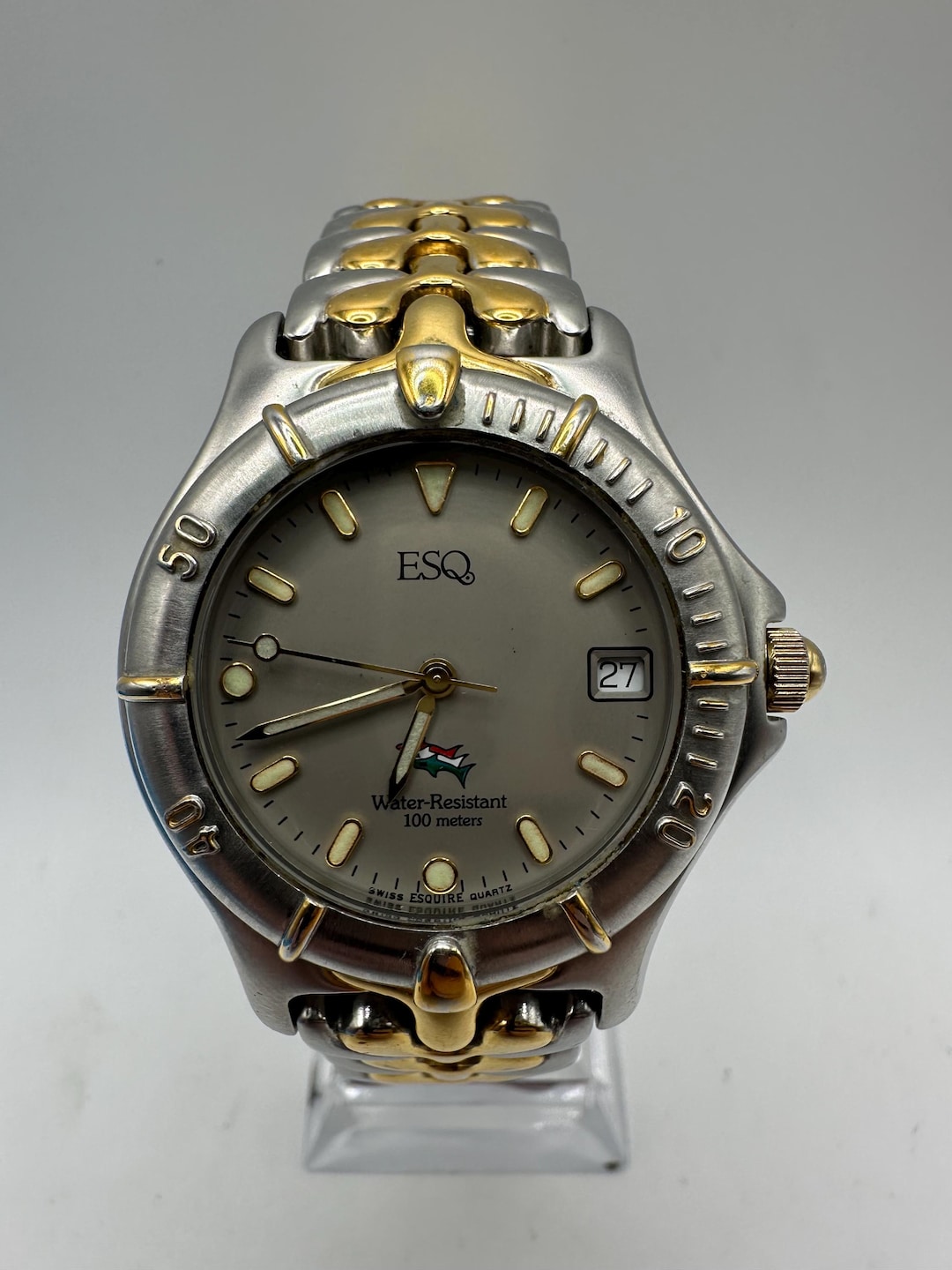 Esq by Movado Vintage Swiss Made 100m Diving Watch Men Women Unisex ...