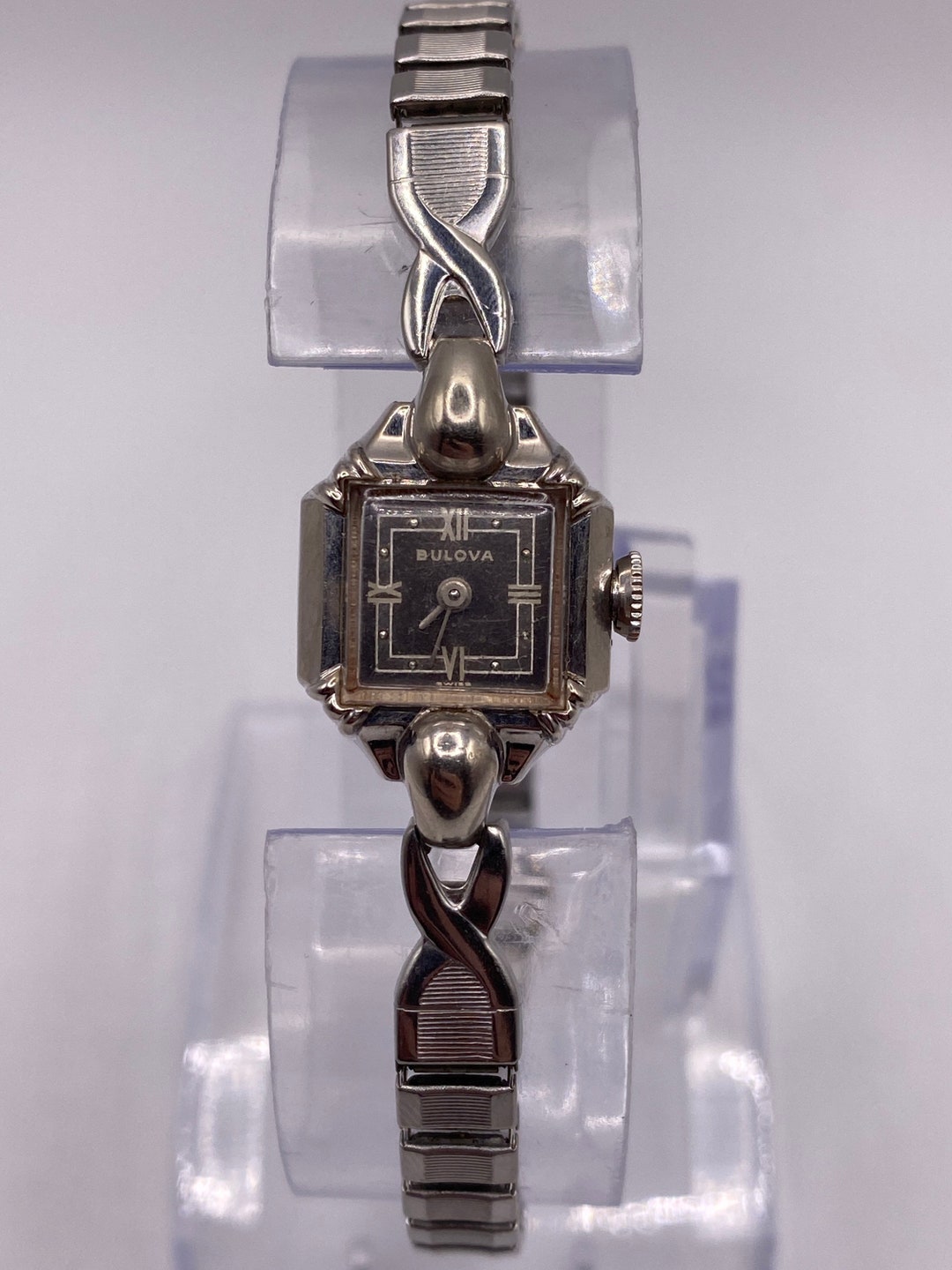 Antique Bulova Ladies Mechanical Art Deco Manual Wind 10k Gold Filled ...