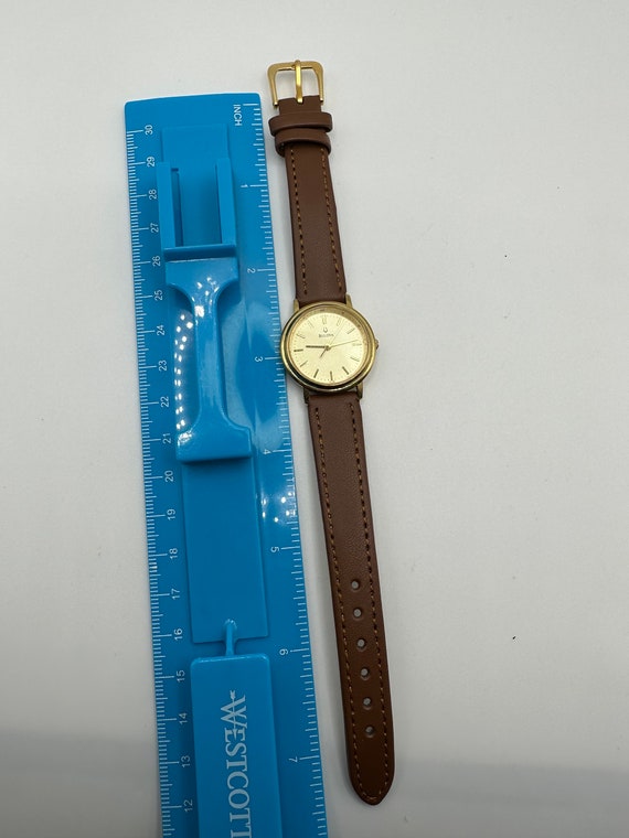 Bulova A5 2005 gold tone quartz ladies dress 27mm wat… - Gem