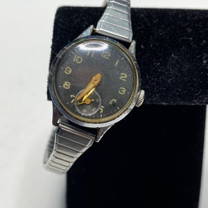 Antique Fond Acier Inoxydable Ladies Mechanical Watch Works Great ...