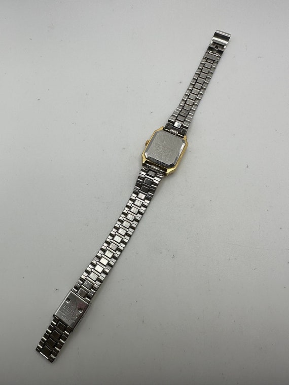 vintage Seiko RARE 1428 ladies gold tone tank Watch s… - Gem