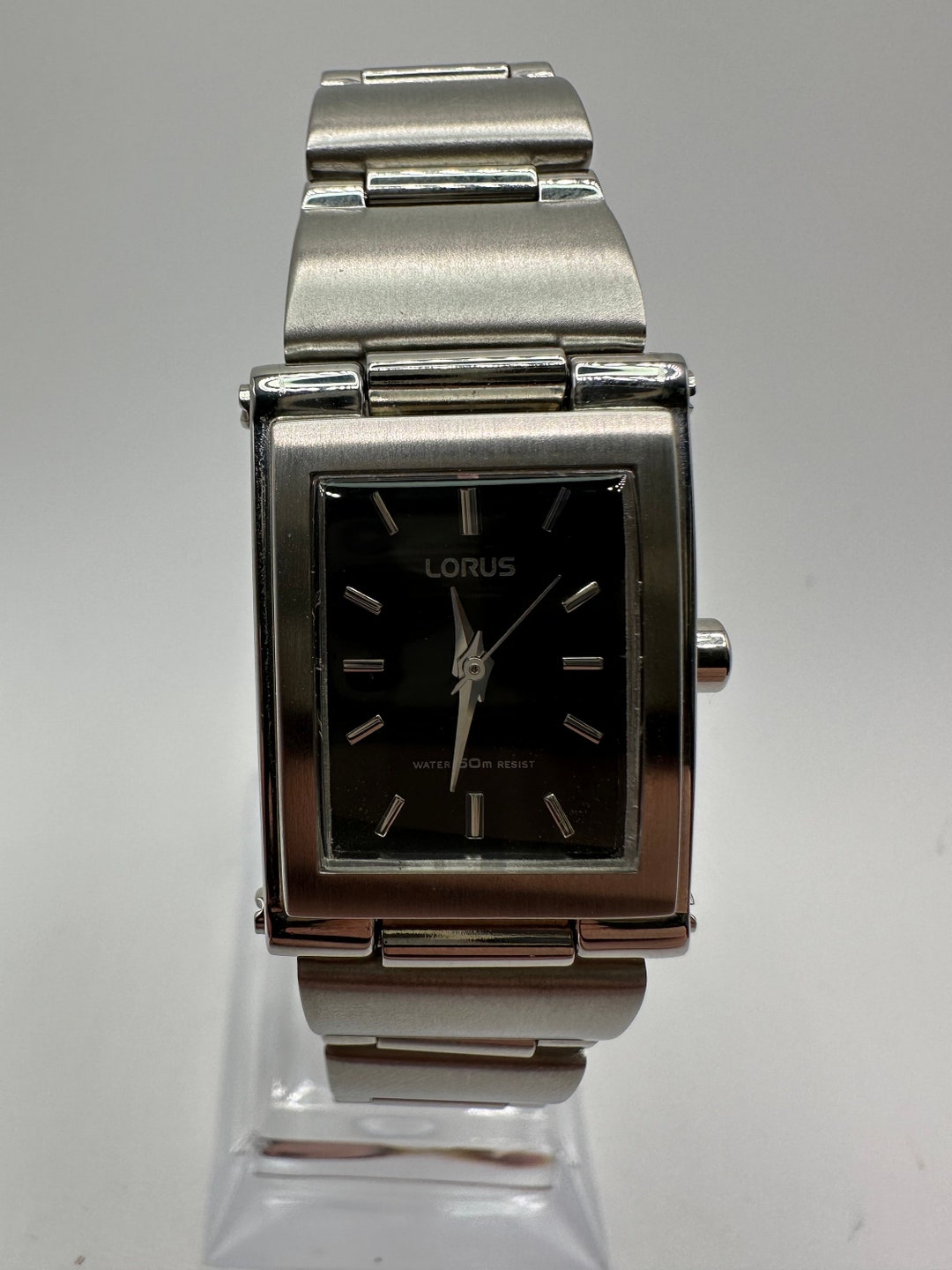 Vintage Lorus by Seiko Ladies Silver Tone New Old Stock Tank Watch ...