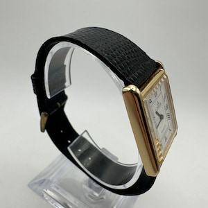 Vintage Lorus by Seiko Gold Tone Ladies Tank Watch White Roman Numerals ...