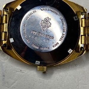 RARE!!! Vintage Sandoz Automatic Polemaster 25 Jewels Gold Tone 36mm ...