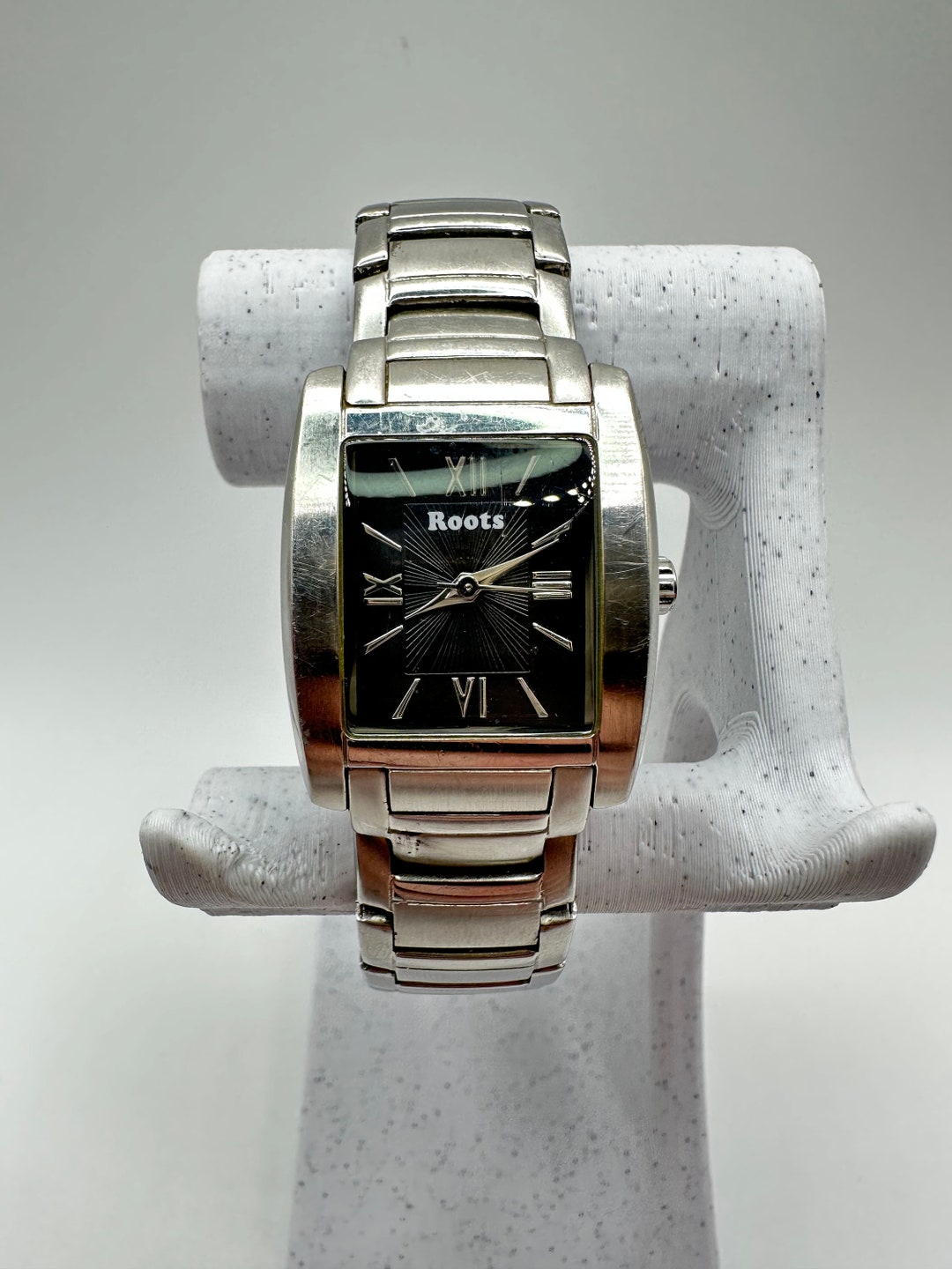 Vintage Roots 26mm Stainless Quartz Tank Watch Gift Her Ladies Women ...